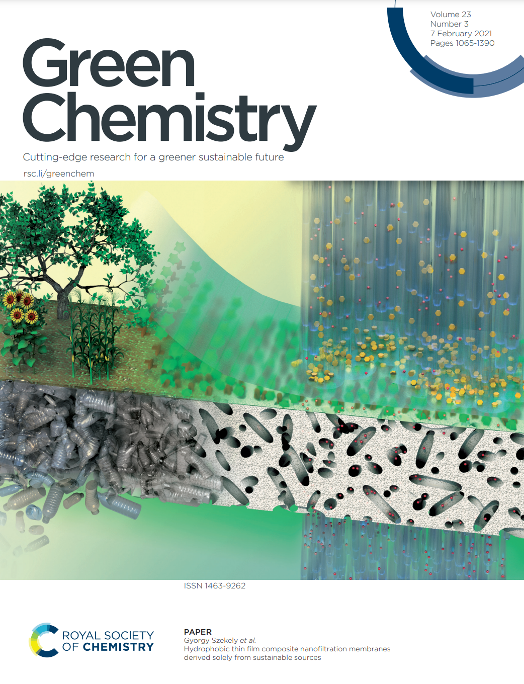 Featured Content: Front cover for Green Chemistry